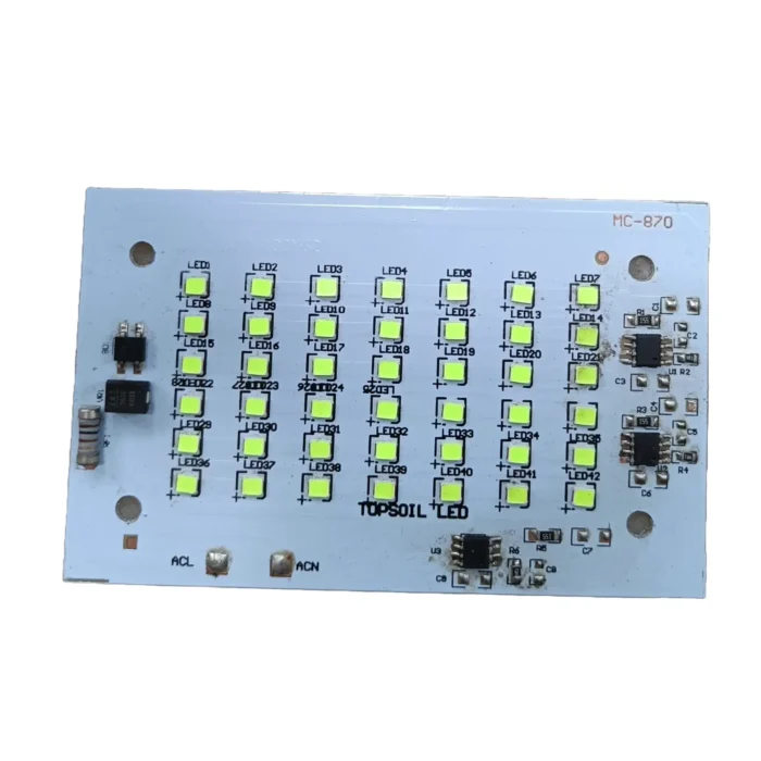 30 Watt LED Flood Light Auto Cut DOB MCPCB (Green) – 100x62mm – TOPSOIL LED