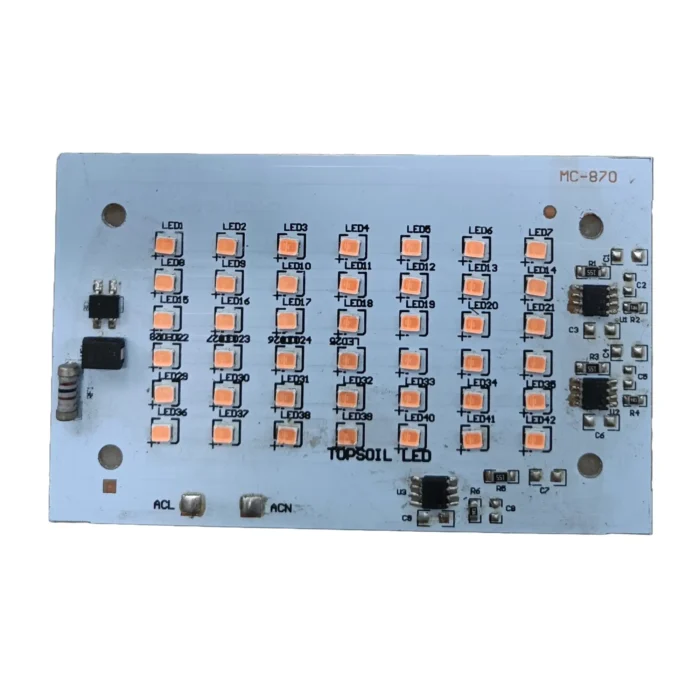 30 Watt LED Flood Light Auto Cut DOB MCPCB (Pink) – 100x62mm – TOPSOIL LED
